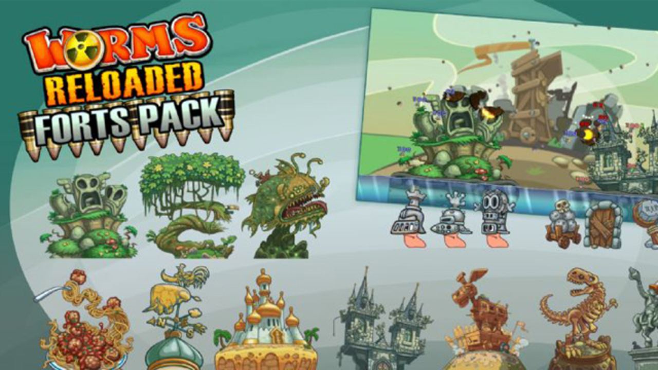 Worms Reloaded: Forts Pack DLC | PC Steam Downloadable Content | Fanatical