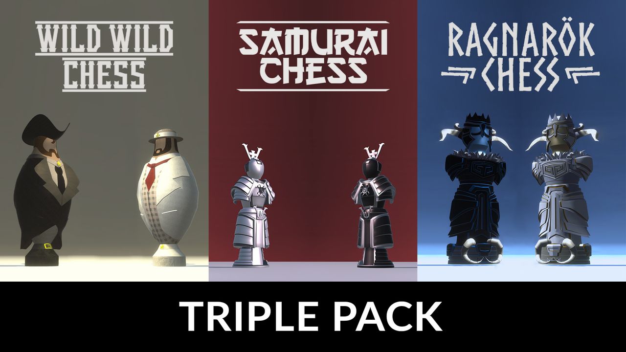 Wild Wild + Samurai + Ragnarok Chess Pack | Steam Game Bundle | Fanatical