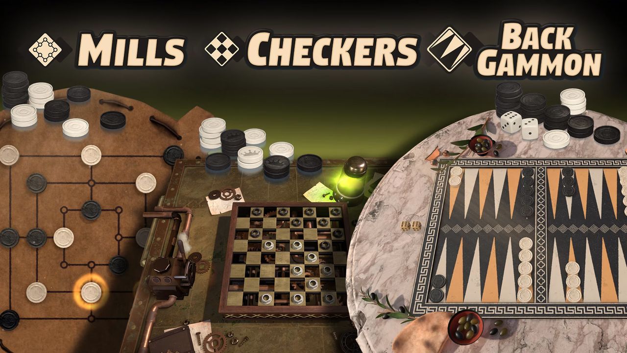 Backgammon + Checkers + Mills | PC Steam Game | Fanatical