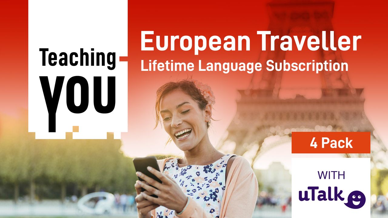 European Traveller 4 Pack Lifetime Language Subscription with uTalk ...