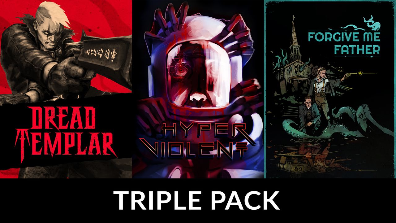 Dread Templar, HYPERVIOLENT & Forgive Me Father FPS Triple Pack | Steam Game Bundle | Fanatical