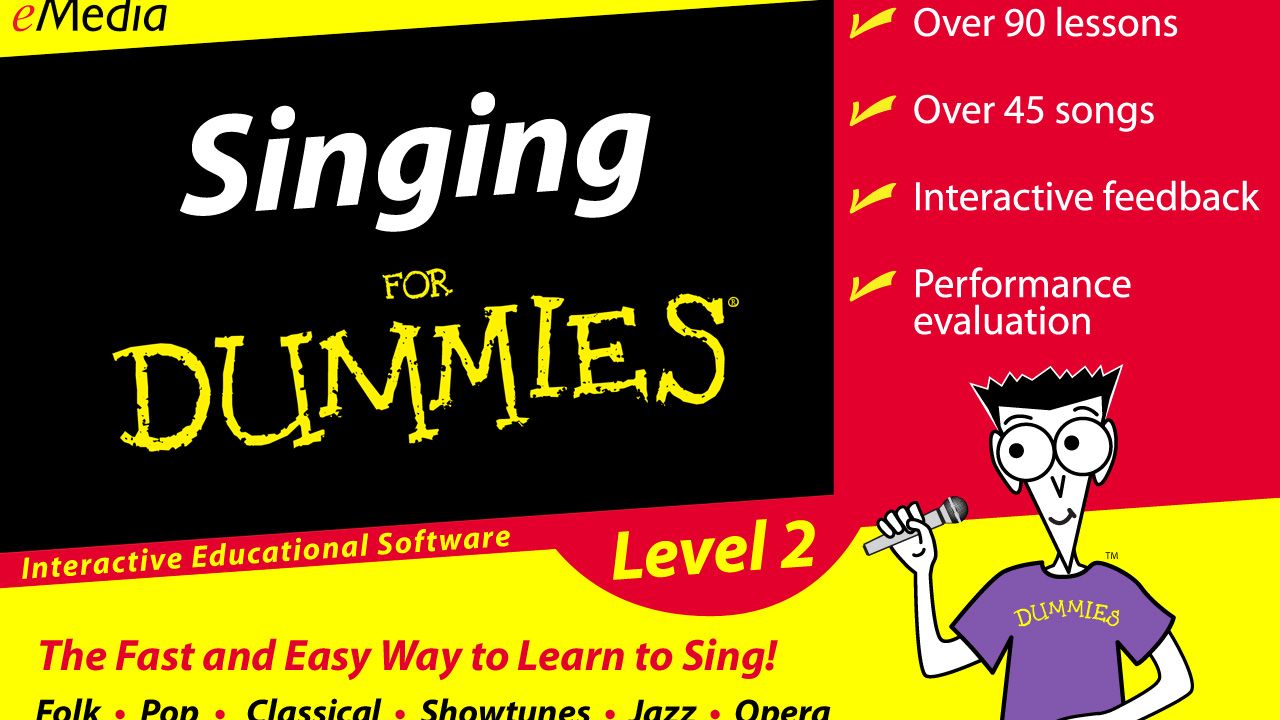 Singing For Dummies Level 2- Interactive Educational Software | PC ...