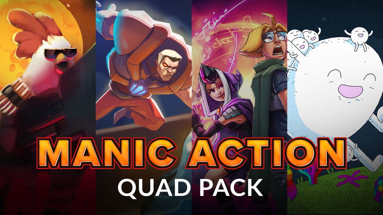 Manic Action Quad Pack | Steam Game Bundle | Fanatical