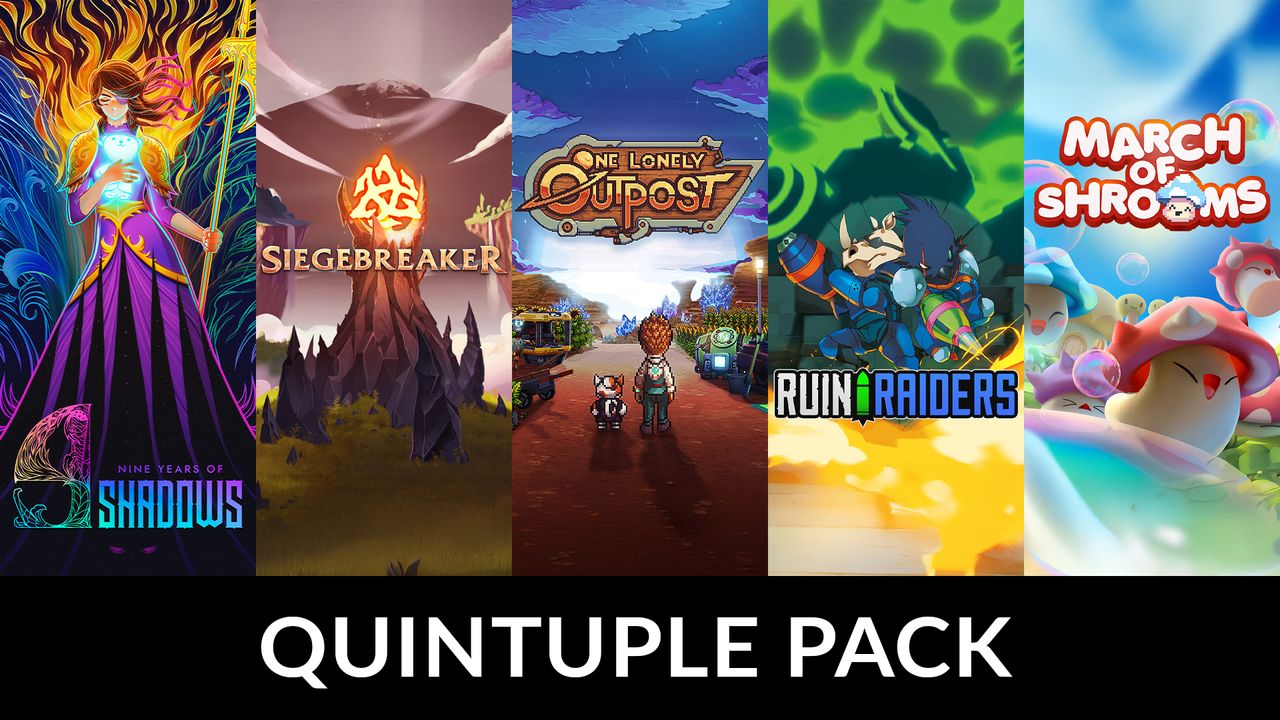 indie.io Variety Quintuple Pack | Steam Game Bundle | Fanatical